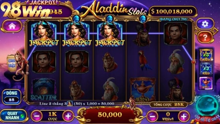 Aladdin: Game nổ hũ Aladdin, phiêu lưu và thắng lớn